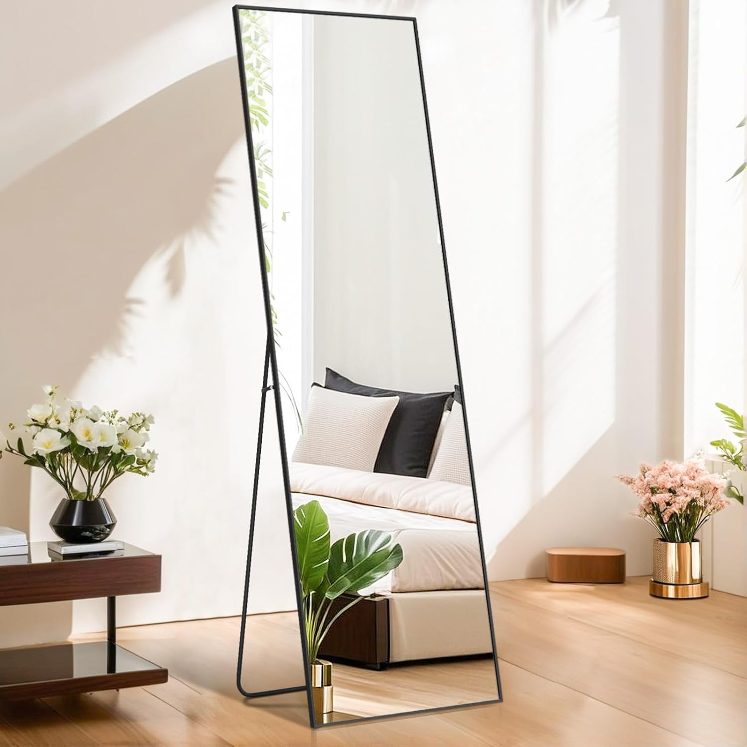 21"x64" Mirror Full Length, Body Wall Mirrors with Shatter-Proof Glass ...