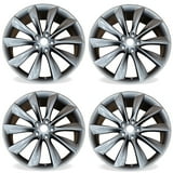 21" x8.5" Set of 4 Charcoal Front or Rear Alloy Wheels For Tesla Model ...