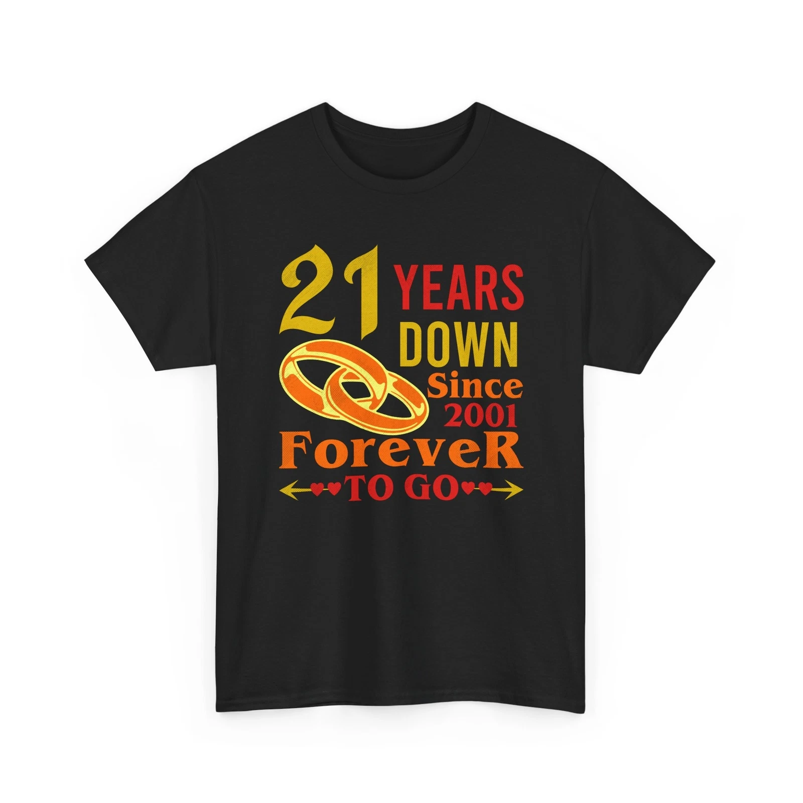 21 years 2001 forever t-shirt, 21 years together t shirt, x mas tee top ...