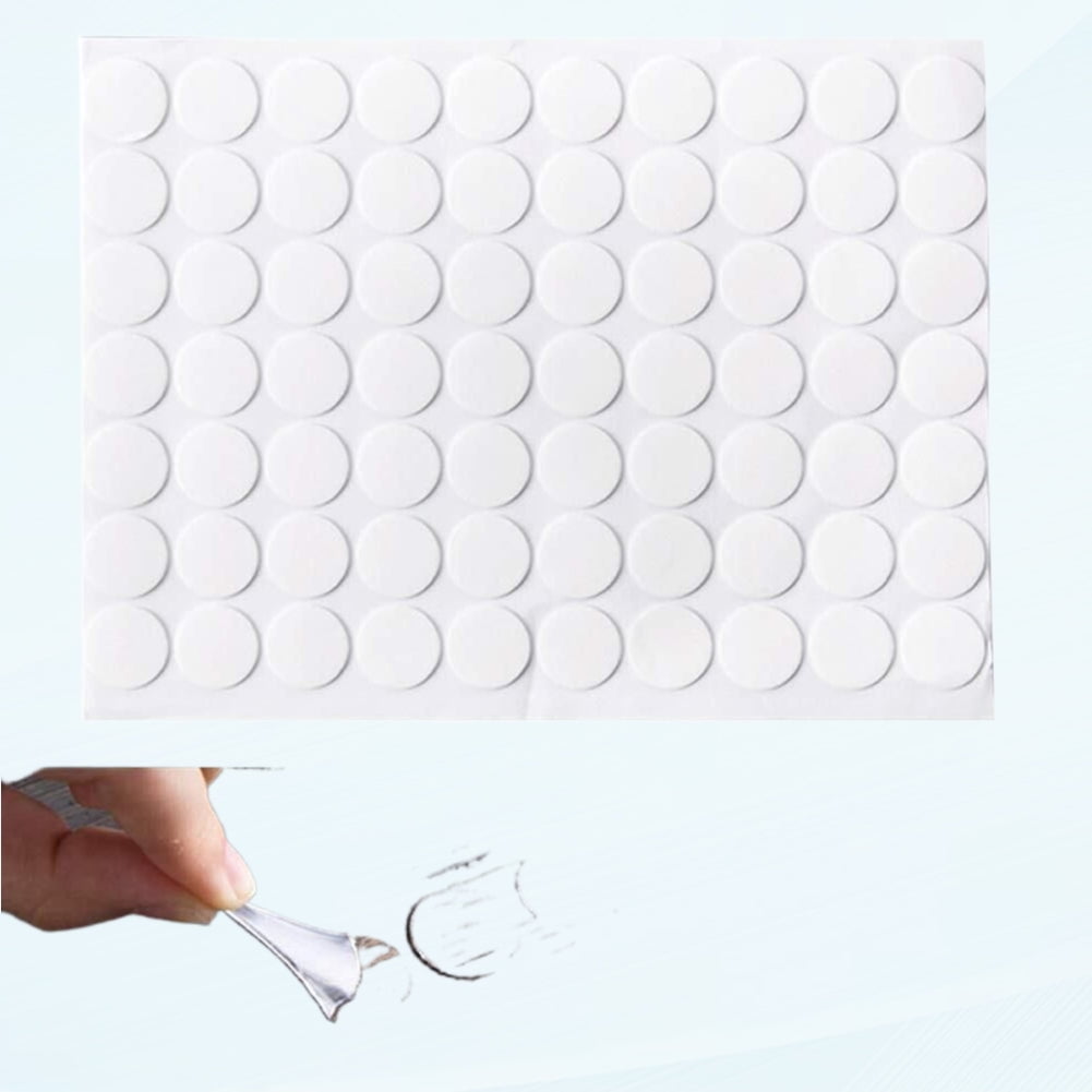 210 Count Double-Sided Tape Stickers Transparent Round Acrylic Non ...