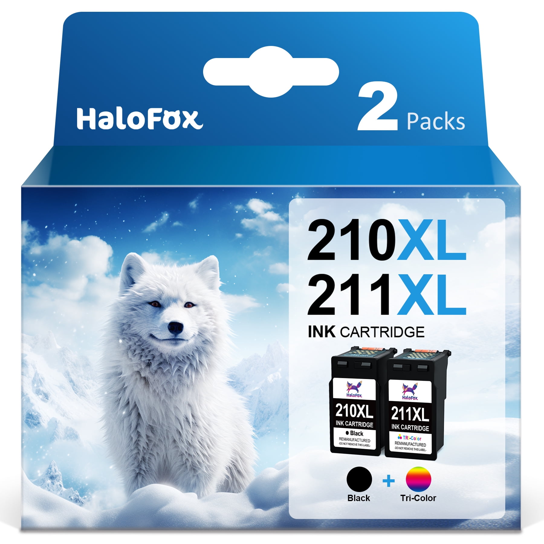 Halofox 210XL 211XL High Yield Replacement Ink Cartridges for Canon ...