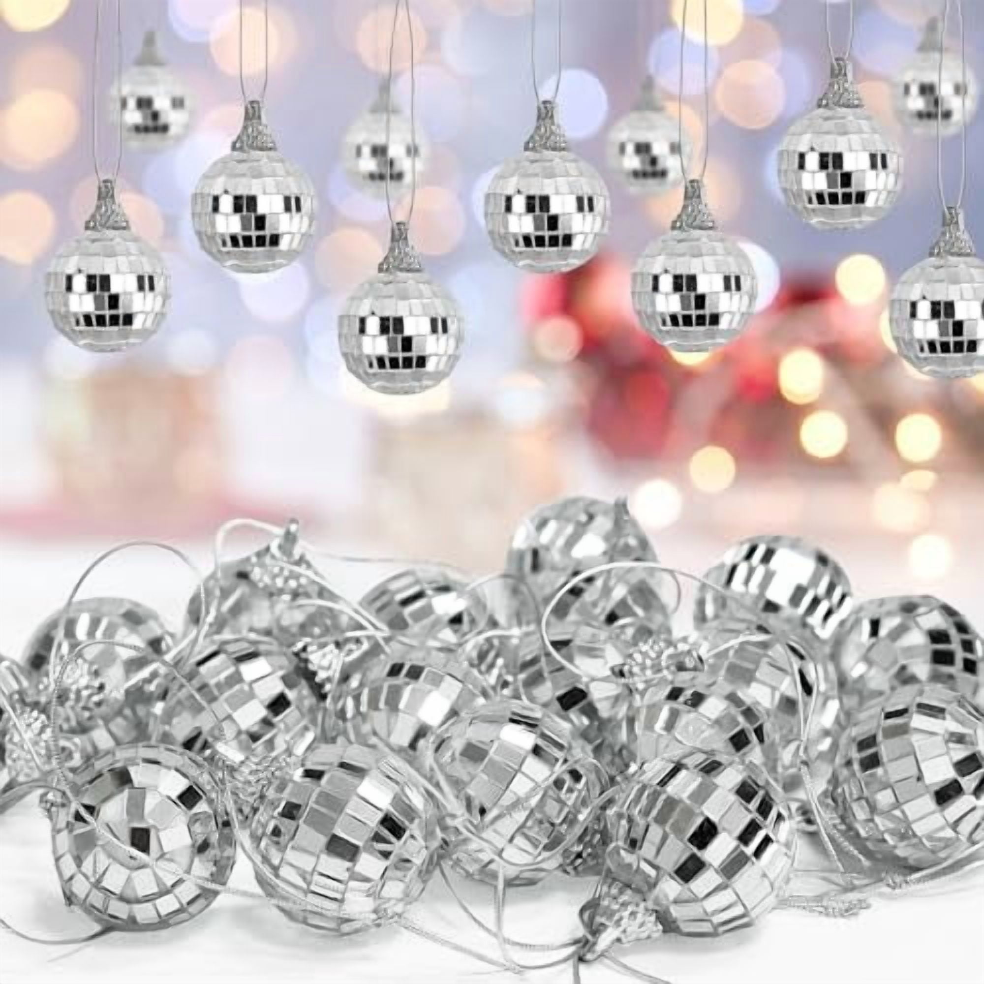 210 Pcs 1.2 Inch Mini Mirror Disco Balls - Reflective Hanging Decor ...