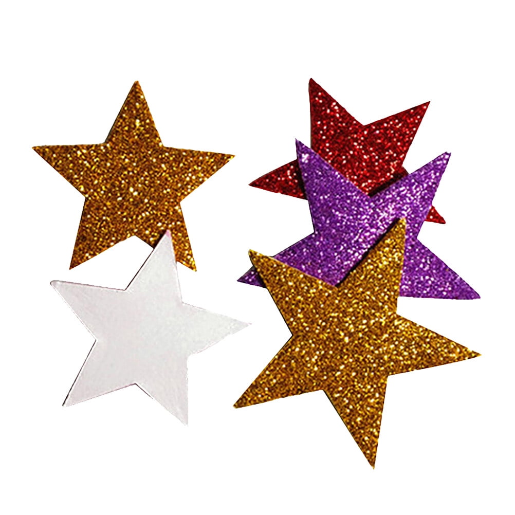 210 Pcs Bubble Flash Wall Sticker Wall Art Decals Star Shape Wallpaper ...