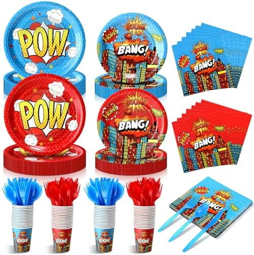 Party Plates And Napkins Sets The Incredible Honoson Hero Theme Party ...
