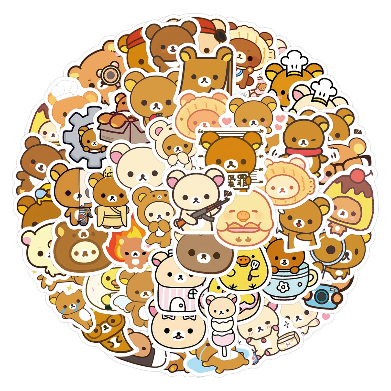 210 Pcs Joke Bear Kawaii Stickers for Teens, Cute Japanese Cartoon ...