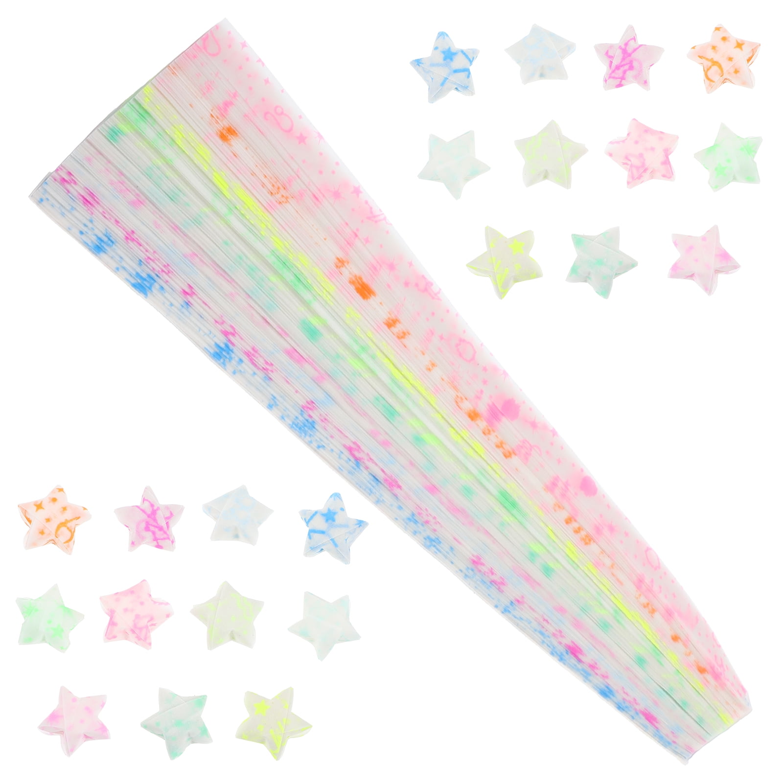 210 Pcs Origami Strips Paper Party Star Children Stars Kit Festival ...