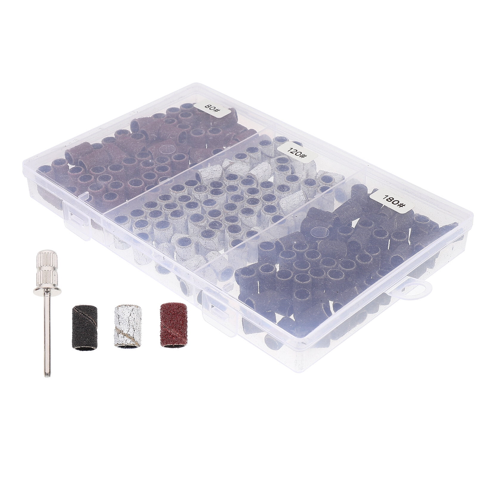 210 Pcs Sanding Ring Polish Nail Tools for Art Gel Kit Come Brown ...