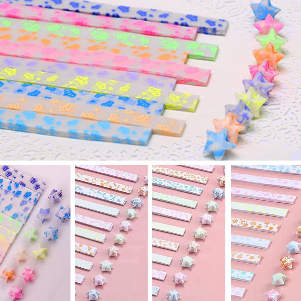 210 Strips Folding Origami Paper Luminous Lucky Wish in the Star Glows ...