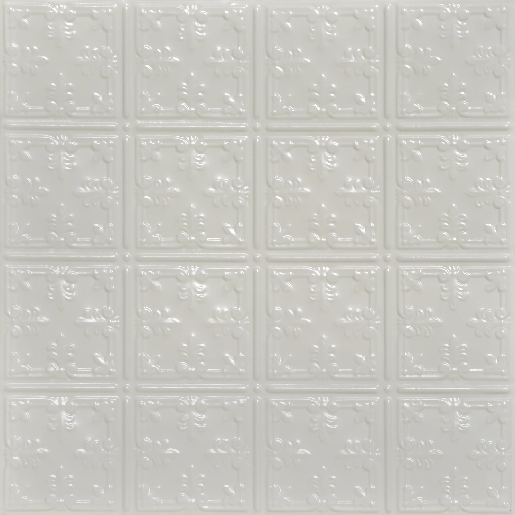 210 - Tin Plated Nail-Up Ceiling Tile in Eggshell White (48 Sq.ft/ Pack ...