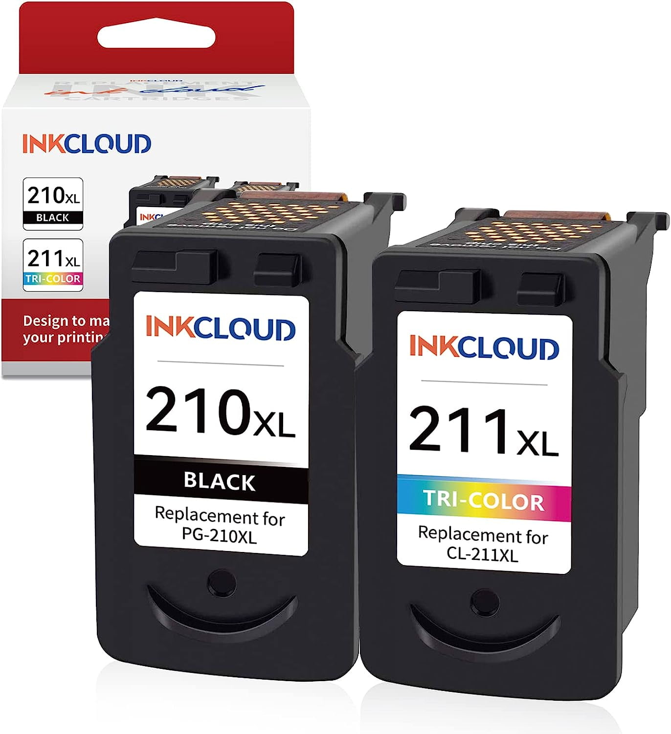 210 XL Ink Cartridges for Canon PG-210XL CL-211XL for PIXMA IP2702 ...