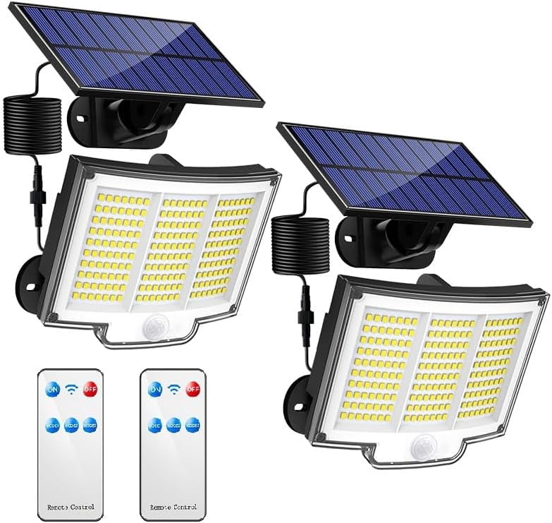 210 outdoor solar lights, 3 modes, with remote control and 16.4 feet ...