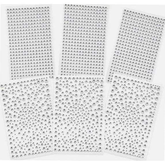 2100 Pcs Rhinestone Stickers, Self Adhesive Crystal Stickers Diamond ...