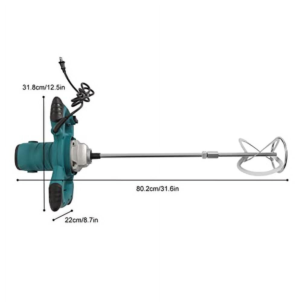 2100W Electric Cement Mortar Mixer - Portable Electric Mud Mixer for ...