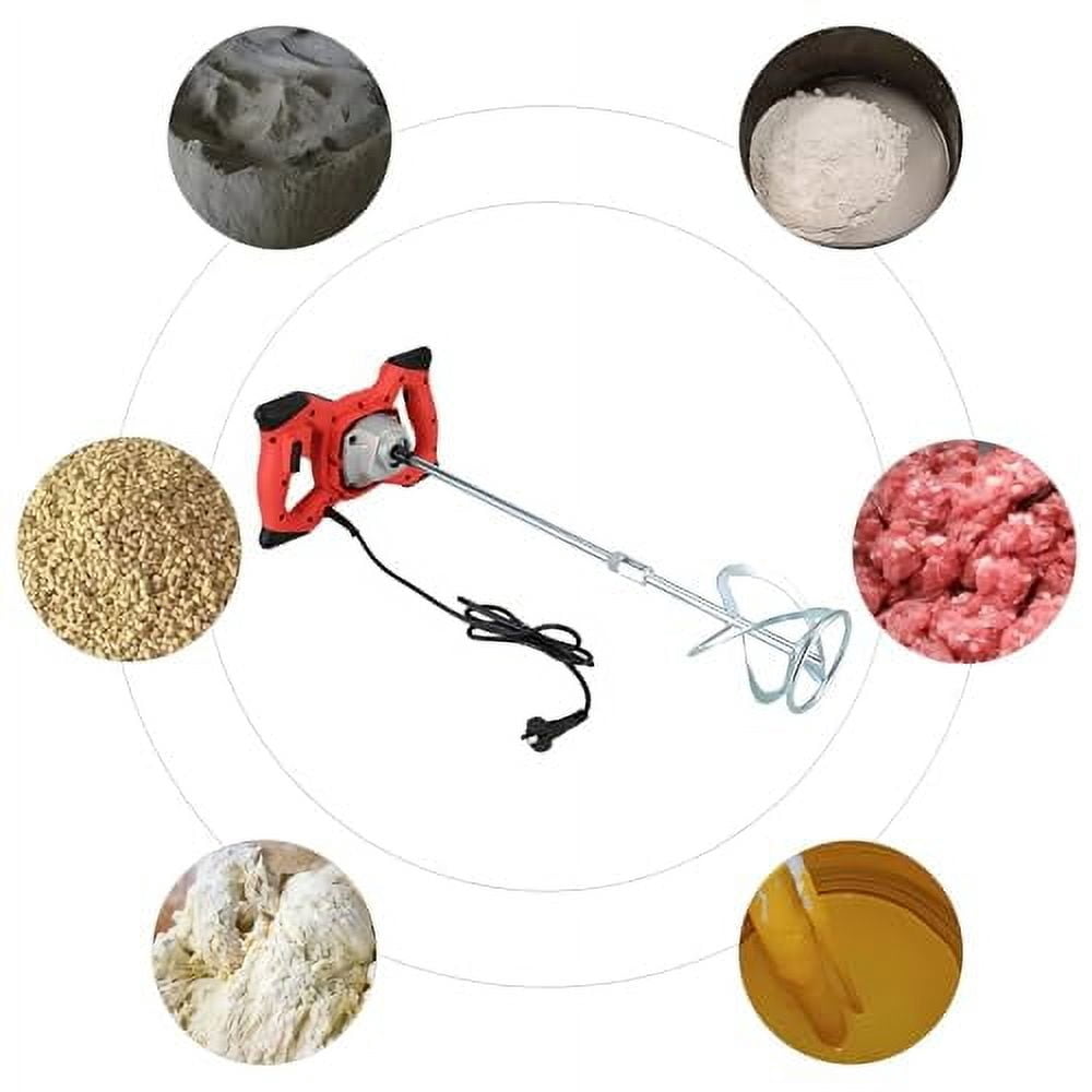 2100W Electric Handheld Concrete Cement Mixer - Portable Mortar Mixer ...