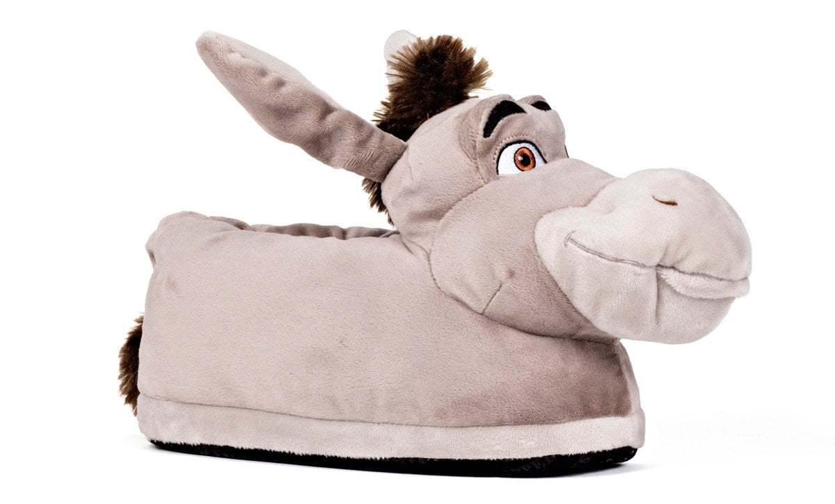2102-3 - DreamWorks Shrek - Donkey Slippers - Large - Happy Feet Mens ...