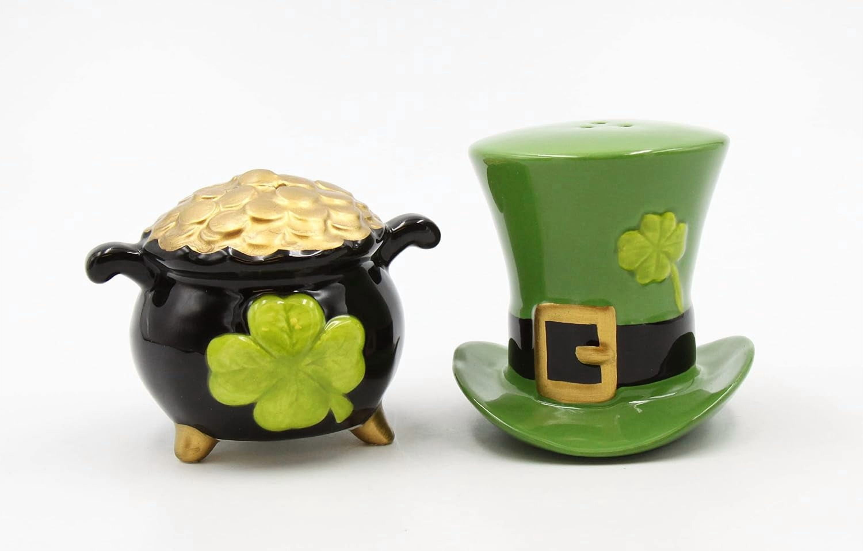 21024 Leprechaun Hat & Pot of Gold Salt and Pepper Shaker - Walmart.com