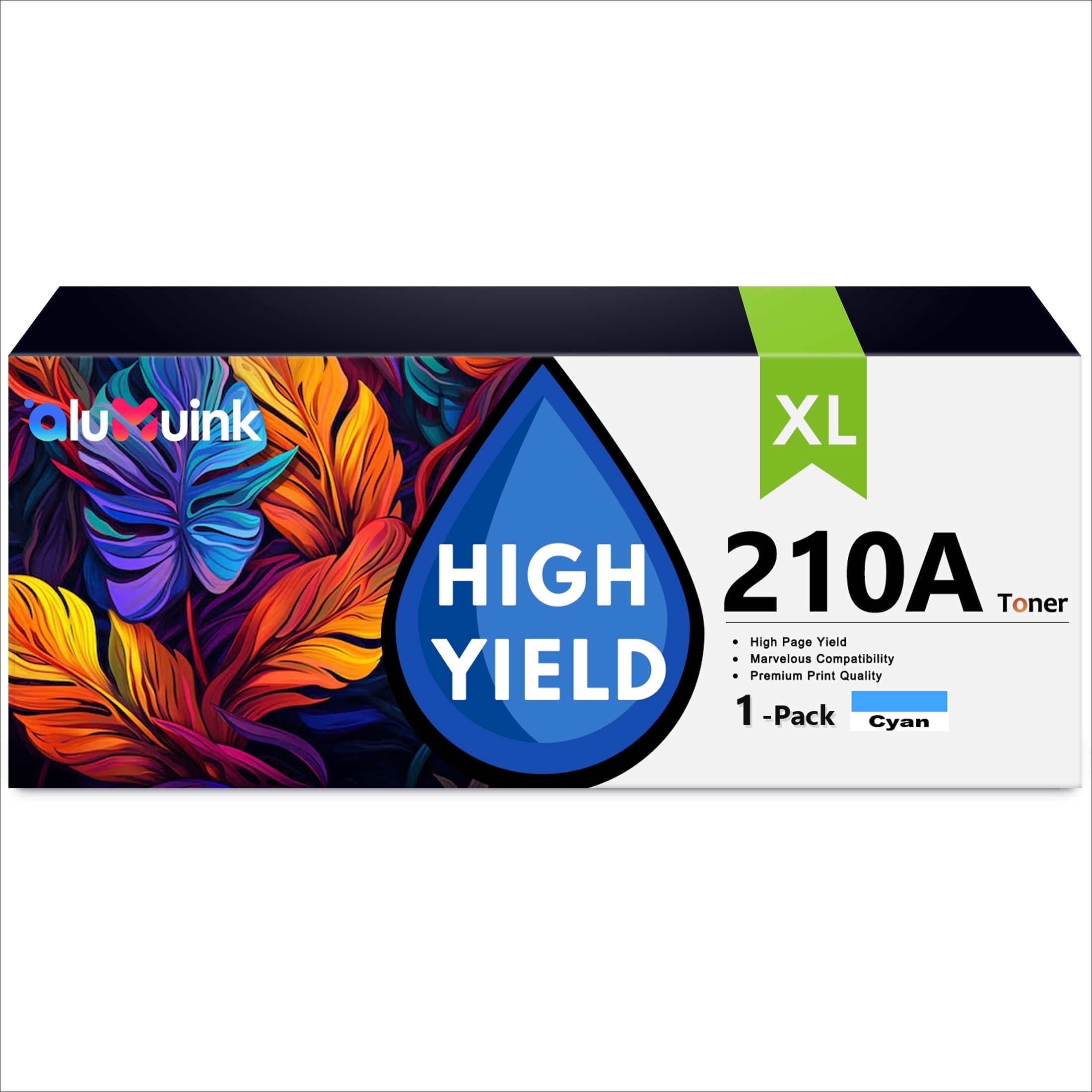 210A Toner Cartridge 1 Pack Compatible for HP 210A W2101A Cyan Toner ...