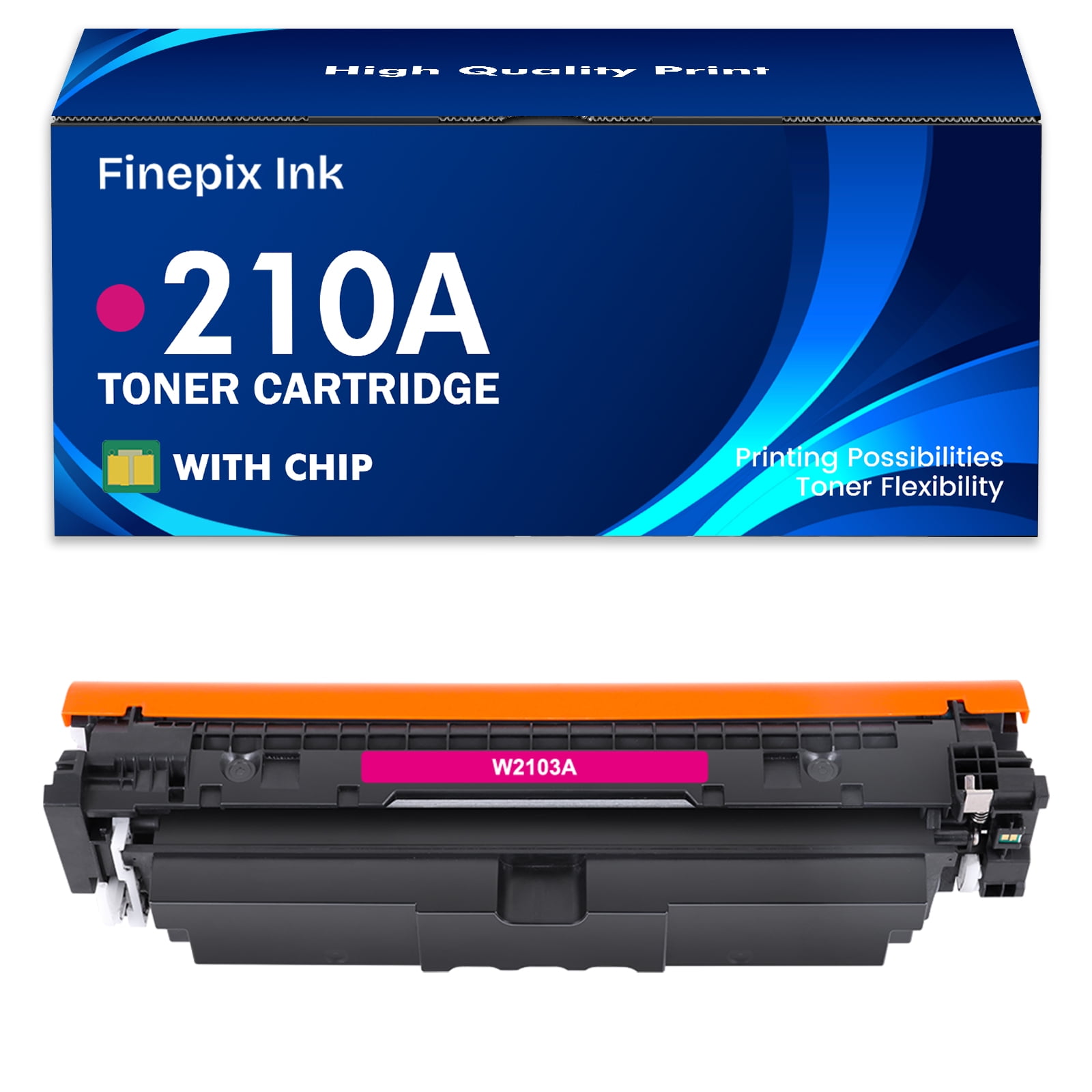 210A Toner Cartridge (With Chip) Compatible for HP 210A 210X W2100A ...