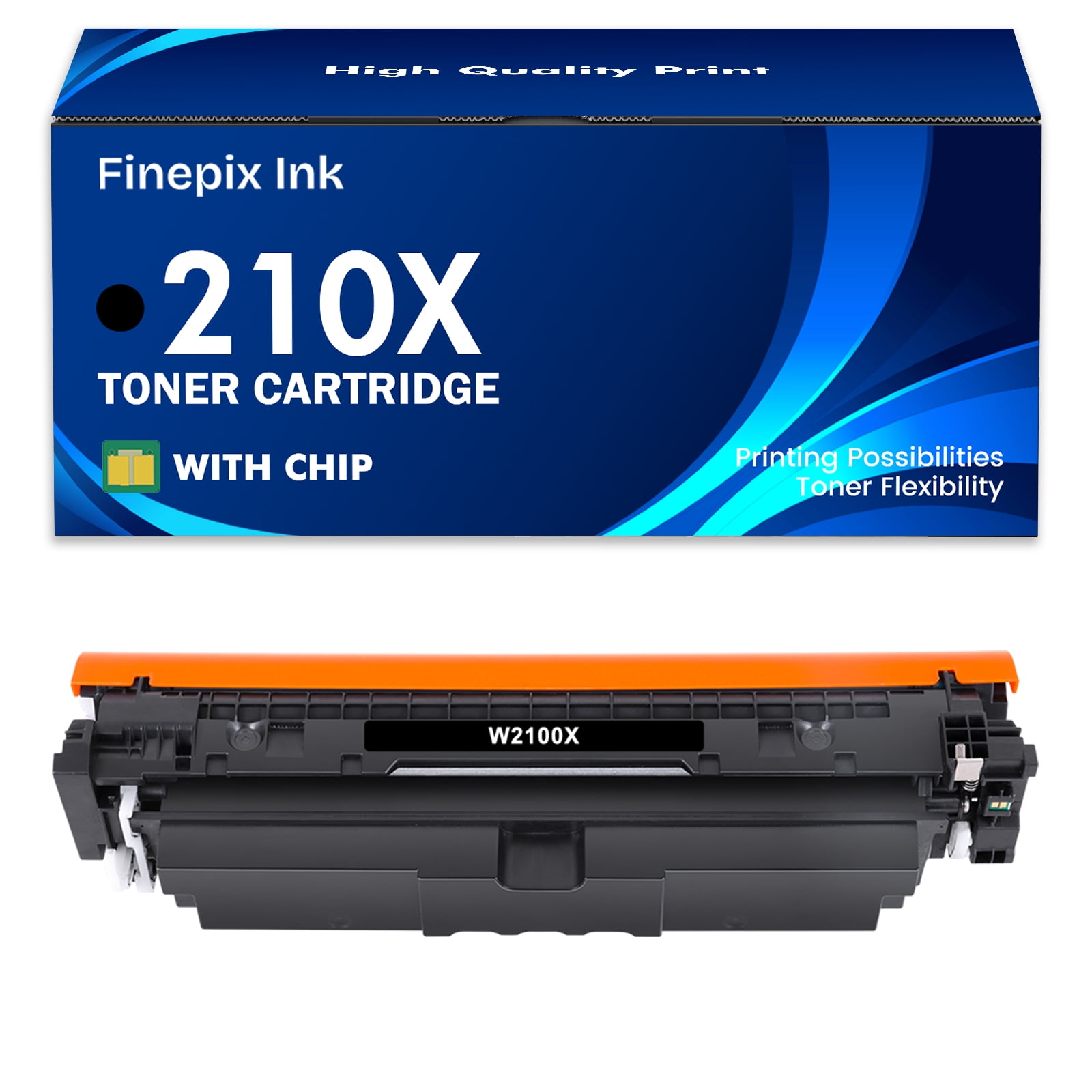 210A Toner Cartridge (With Chip) Compatible for HP 210A 210X W2100A ...