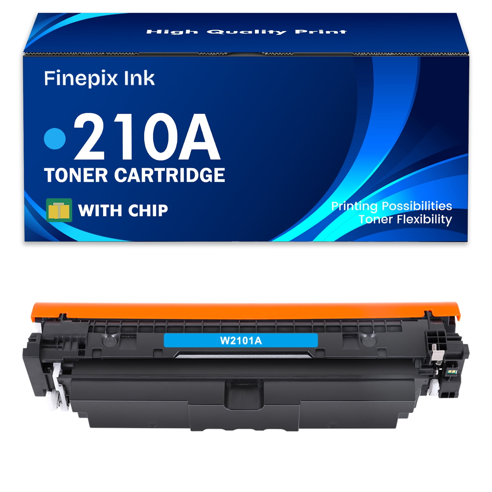 210A Toner Cartridge (With Chip) Compatible for HP 210A 210X W2100A ...