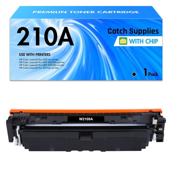 210A Toner Cartridges Black 1 Pack with Chip Compatible for HP 210A ...