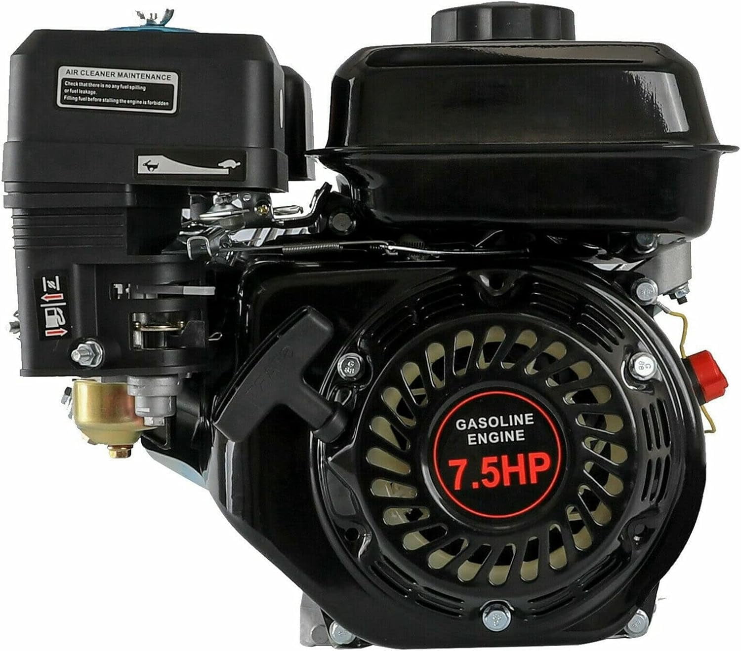 210CC 7.5HP Gas Engine, 4-Stroke OHV Industrial Grade Gasoline Engine ...