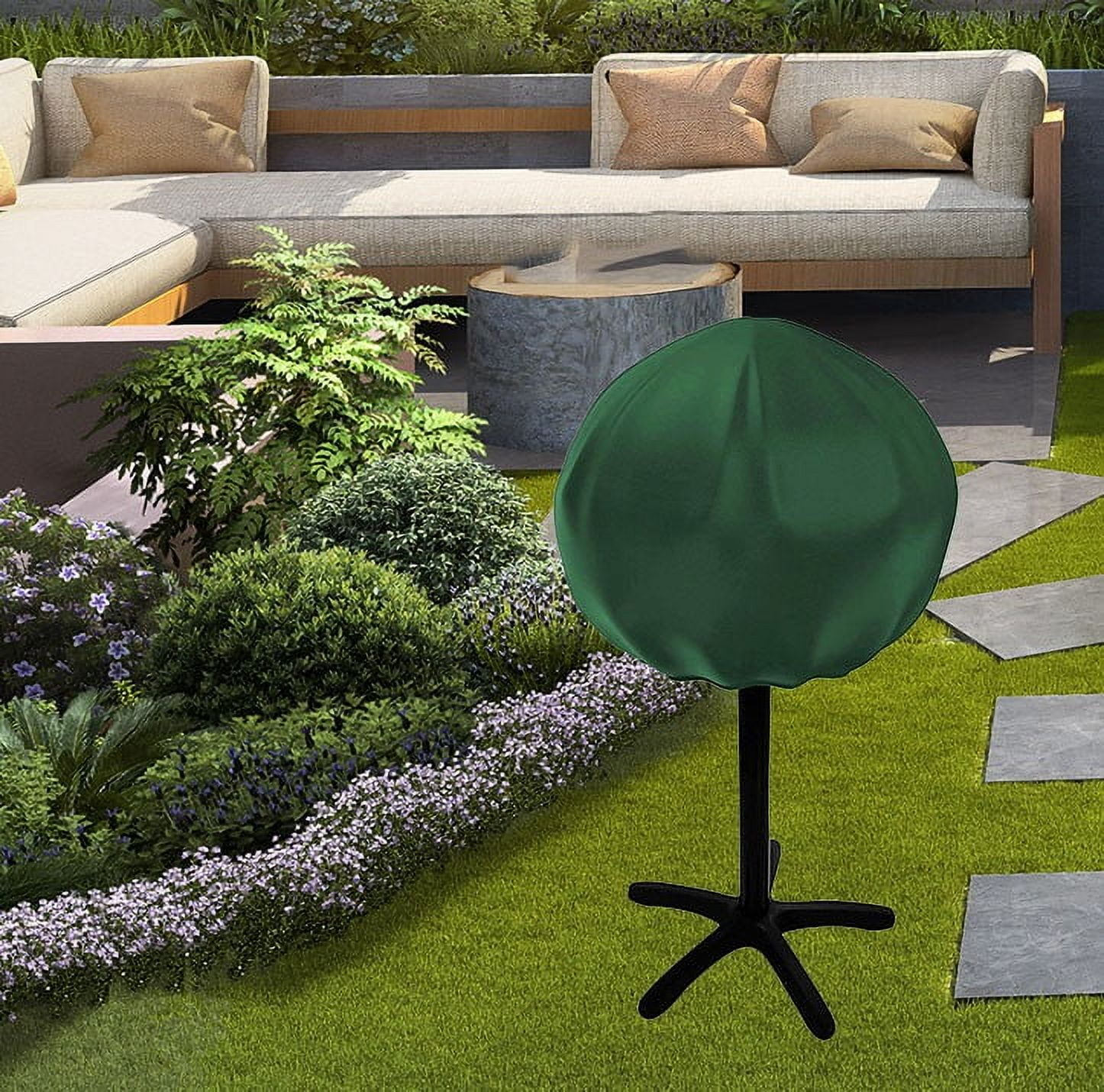 210D 50 * 46Cm Circular Barbecue Grill Cover Dustproof Electric Grill ...