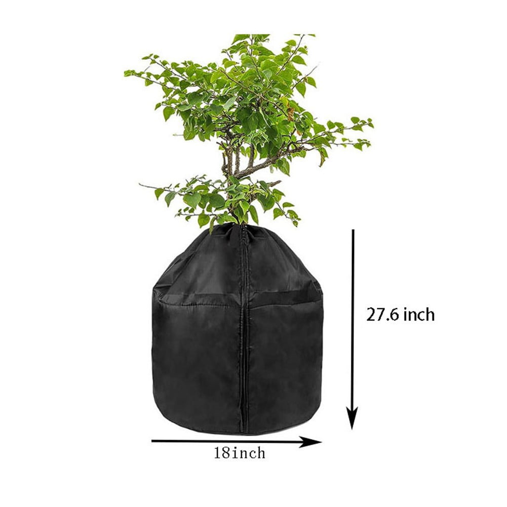 210D Outdoor Plant Antifreeze Cover Plant Cover Pulling Rope Zipper ...