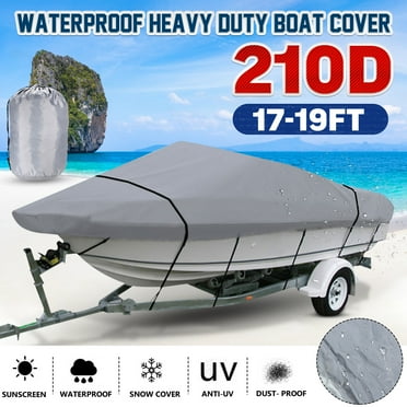 Waterproof 600D Marine Grade Boat Cover, UV & Tear Resistant, Suitable ...