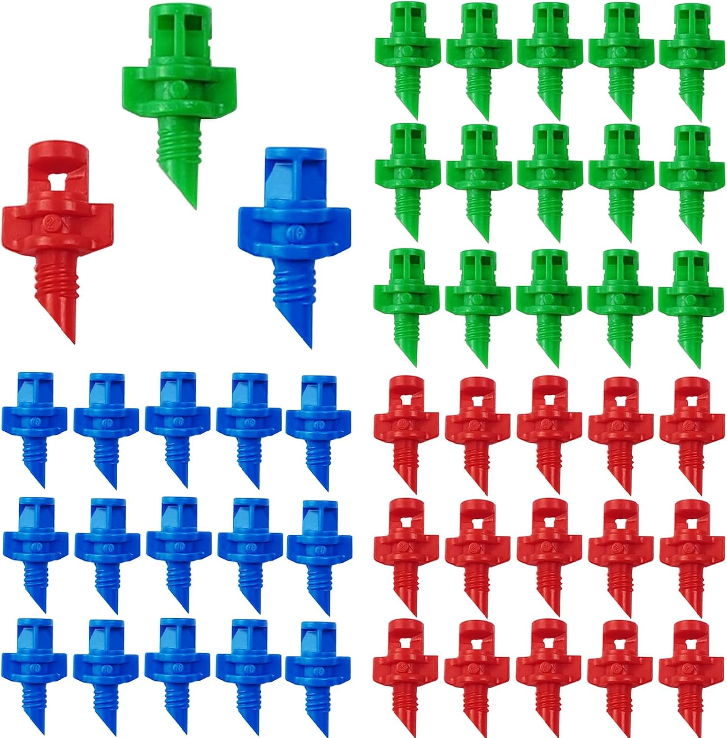 210PCS 90/180/360 Degree Polyethylene (PE) Micro Sprayer Refraction ...