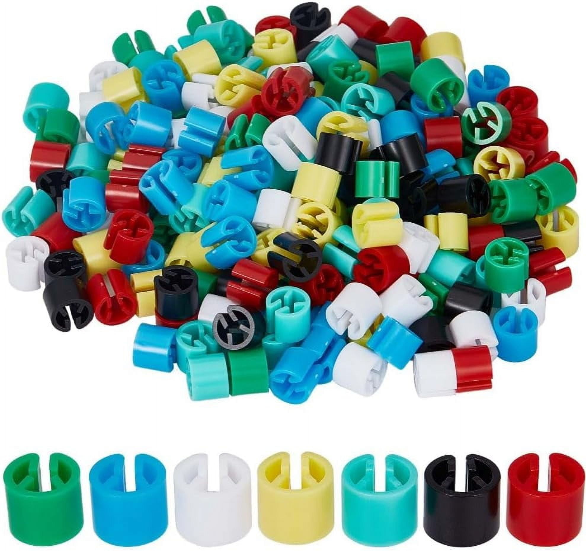 210Pcs 7 Colors Clothes Hanger Markers Blank Tags Plastic Garment ...