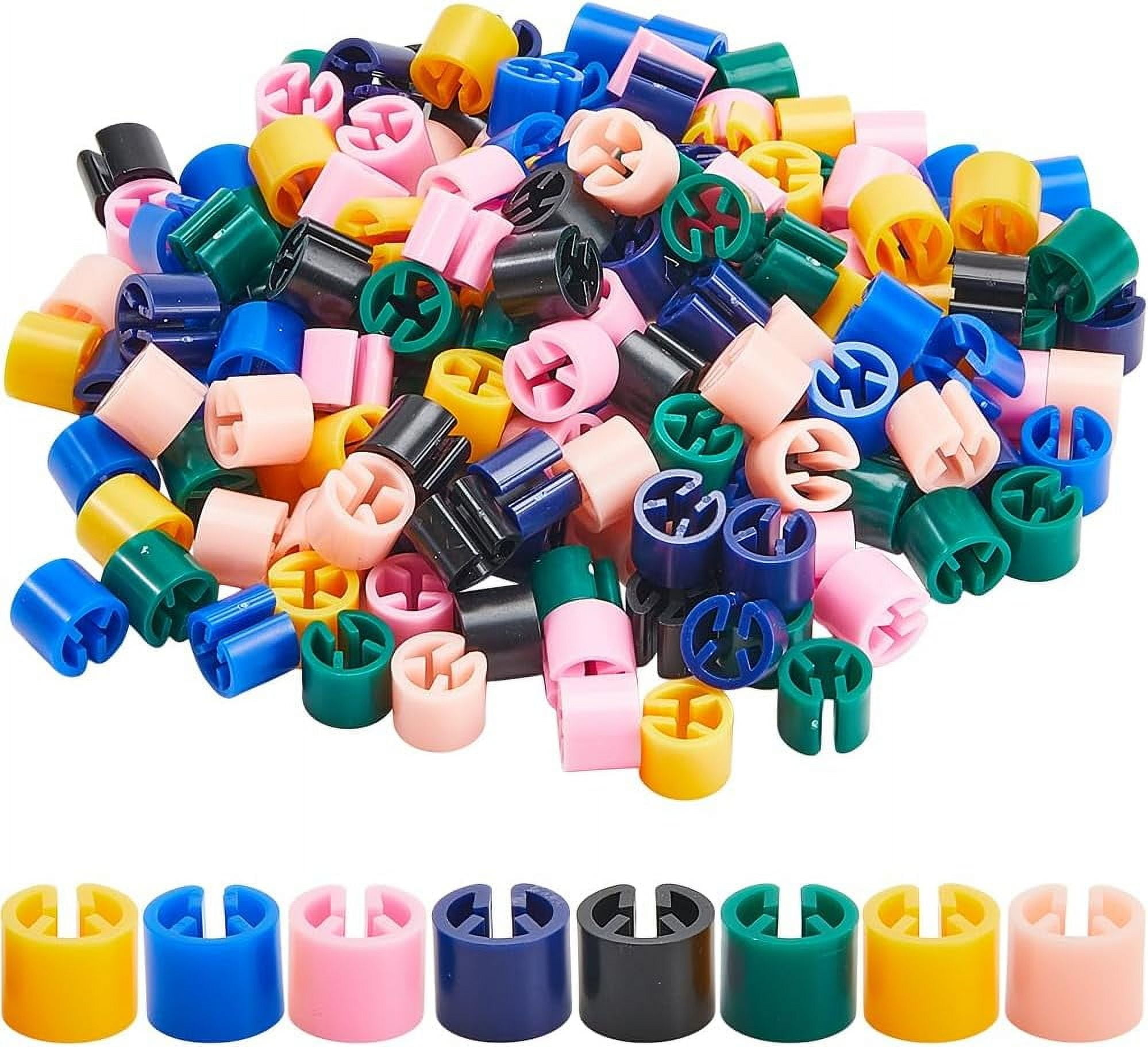 210Pcs 7 Colors Clothing Size Hanger Markers Colored Blank Tags Plastic ...