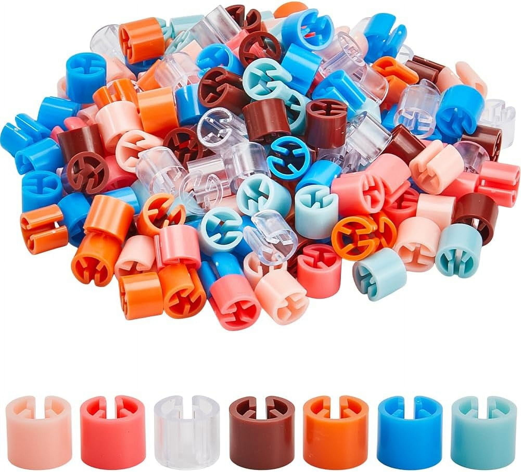 210Pcs Colored Clothes Hanger Markers 7 Colors Blank Tags Plastic ...
