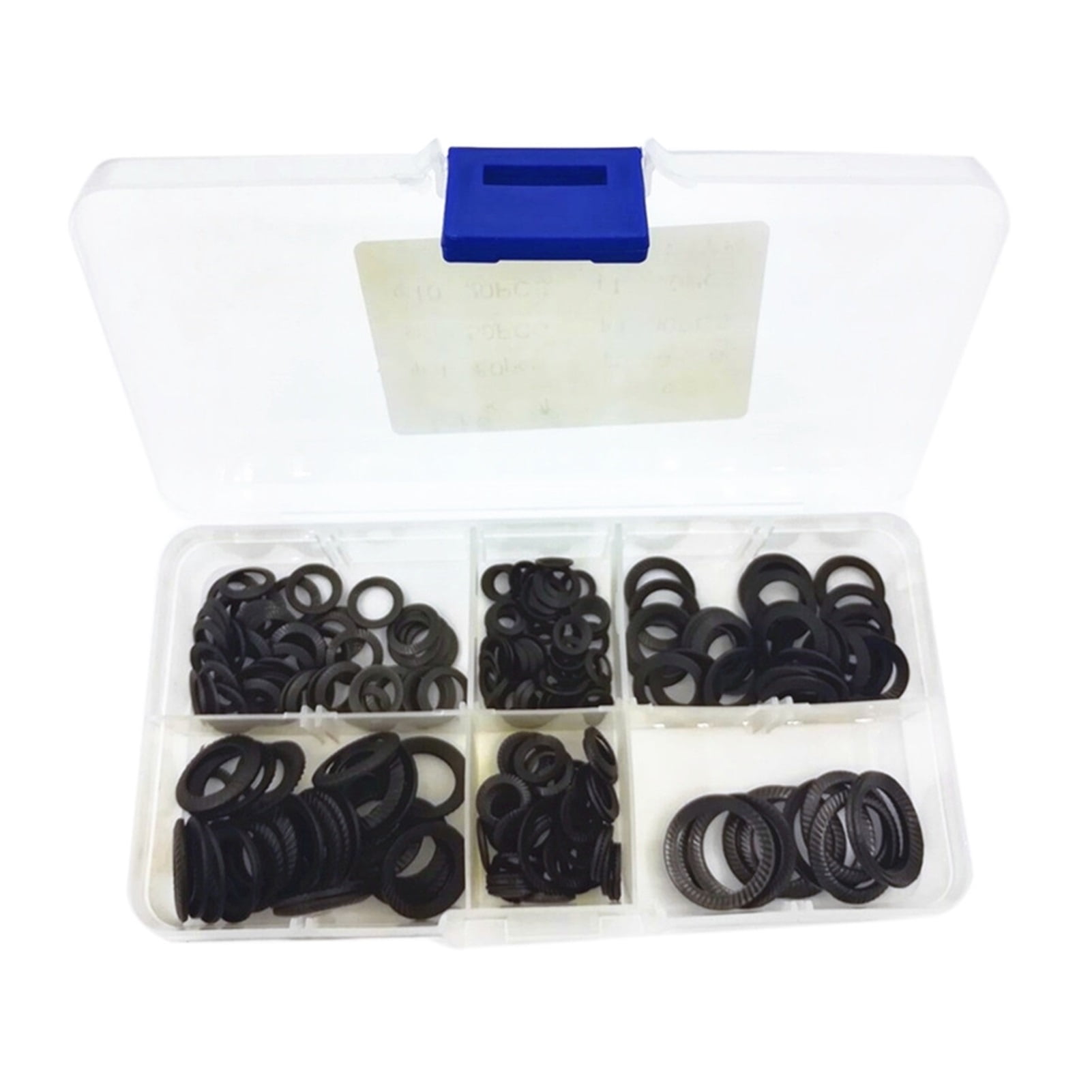 210Pcs Lock Black Washer Two-Fold Locking Washers Carbon Steel Washer ...