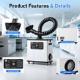 IMIKEYA Fume Extractor, Multi Metal Smoke Purifier, High Power for Home ...