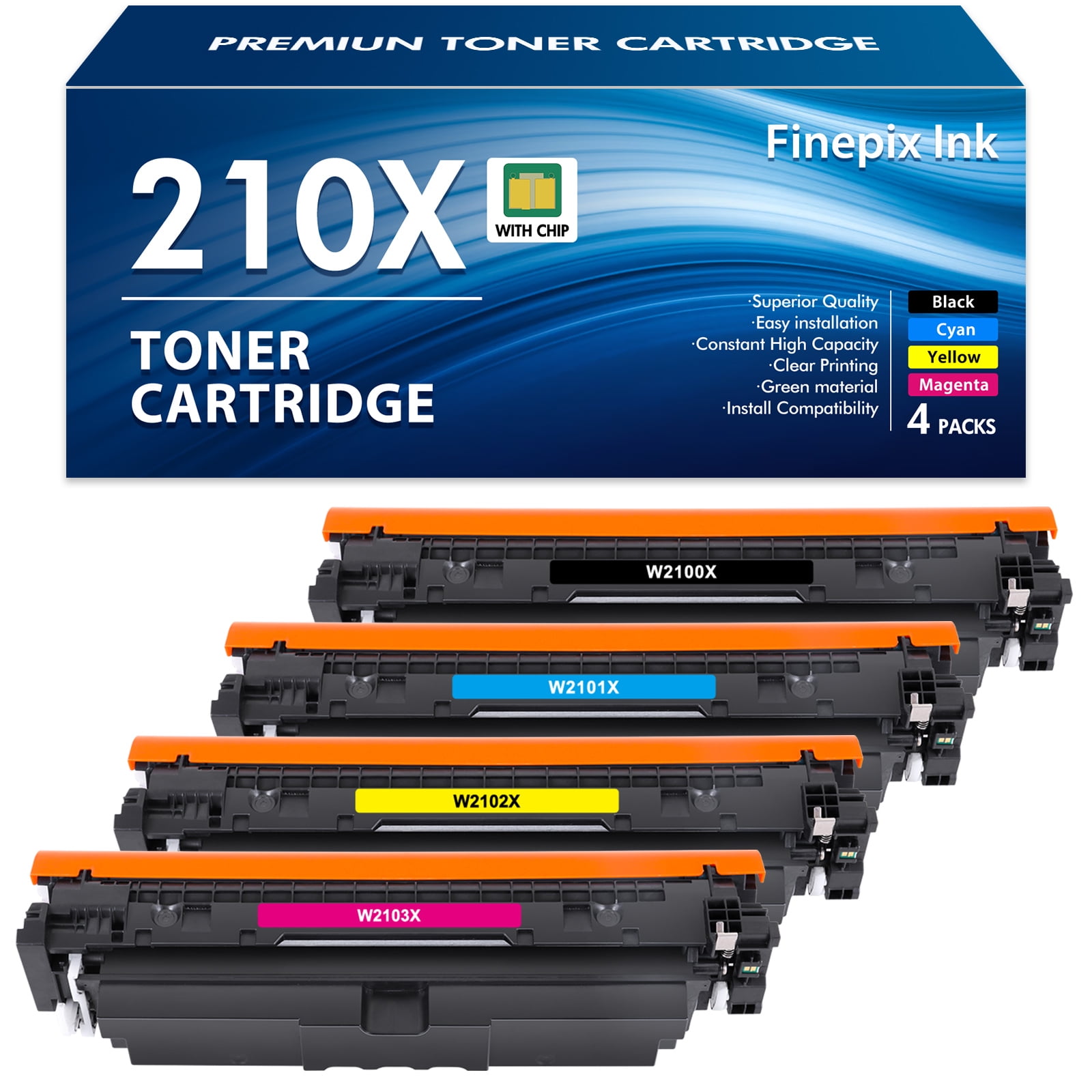 210X Laserjet Toner Cartridges High Yield (with Chip) 210A 4301fdw ...