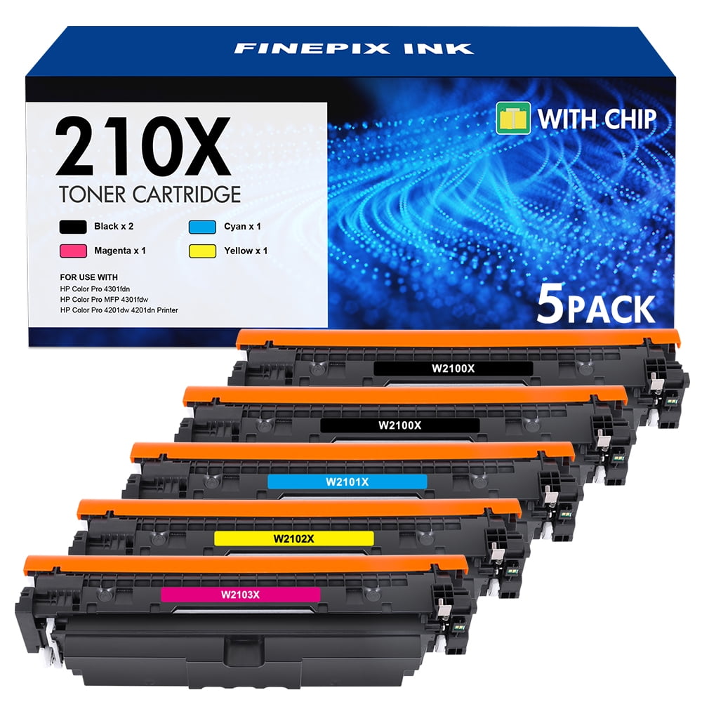 210X Toner Cartridge Compatible for HP 210X W2100X 210A W2100A Color ...