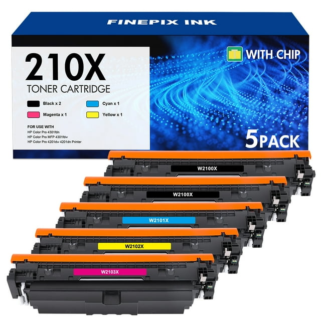210X Toner Cartridge Compatible for HP 210X W2100X 210A W2100A Color ...