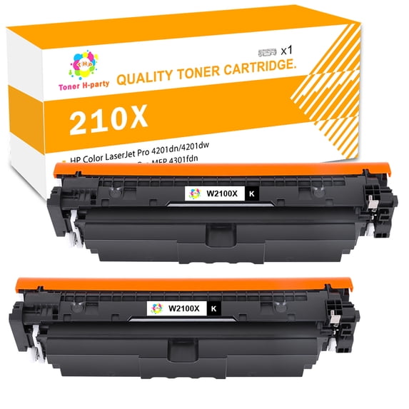 210X Toner Cartridges 2 Pack High Yield 210A (with Chip) Compatible ...