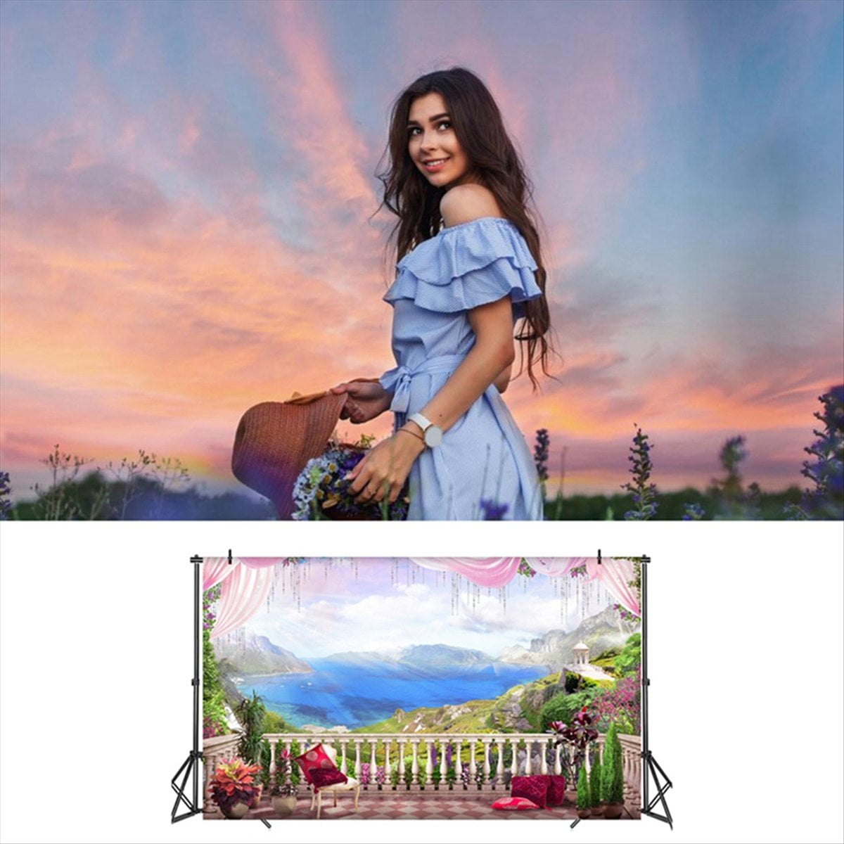 210X150Cm Group Photo European Style Landscape Portable Party Gathering ...