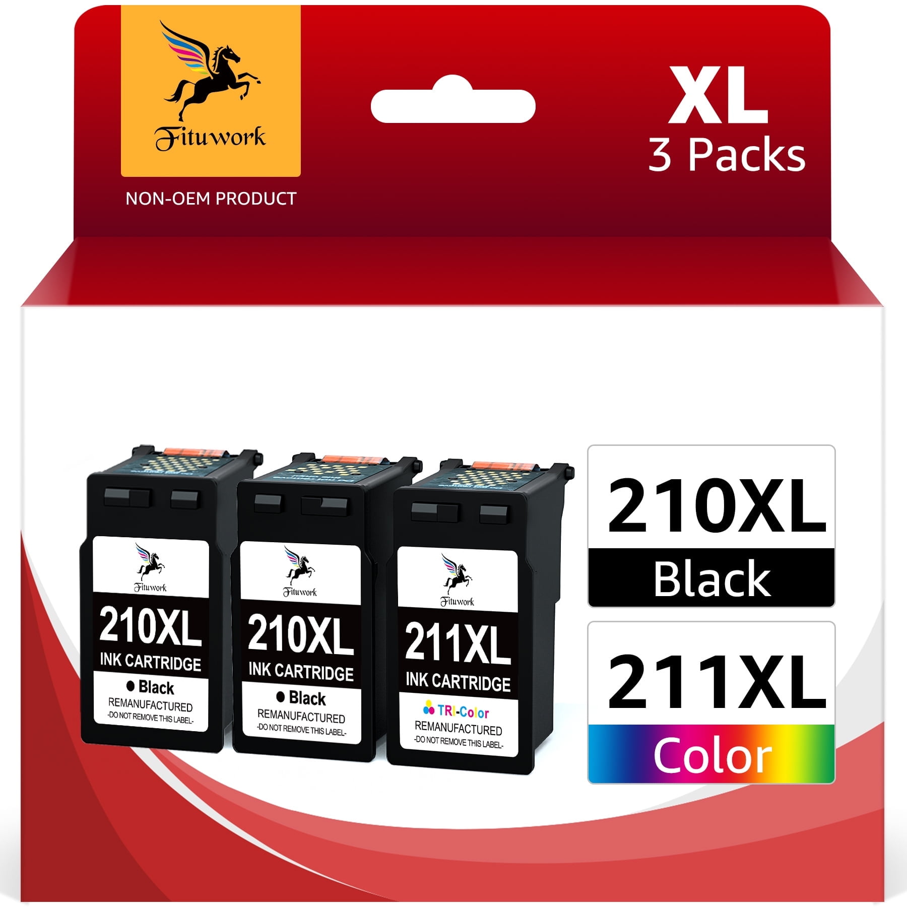 210XL 211XL Ink Cartridge Compatible with Canon Ink 210 211 XL for ...