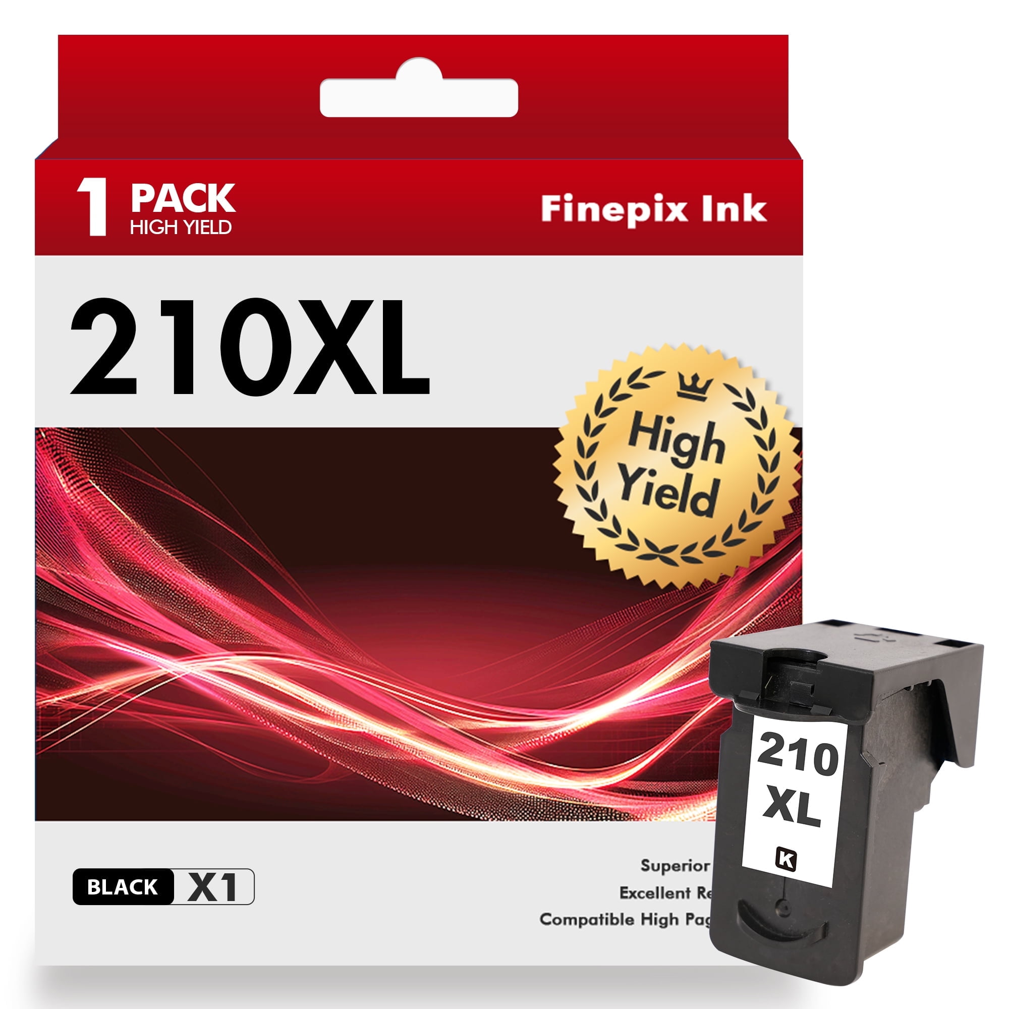 210XL 211XL Ink Cartridge Compatible for Canon 210 PG-210XL for PIXMA ...