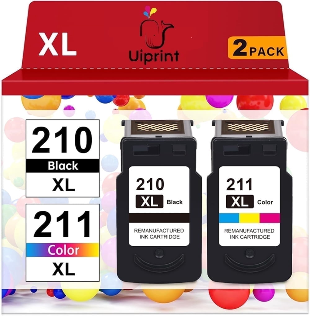 Uiprint Canon 210XL 211XL Ink Cartridges Replacement Compatible with ...