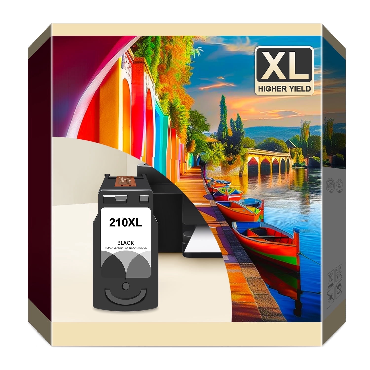 210XL Black Ink Cartridge Replacement for Canon Ink 210 for Canon Pixma ...