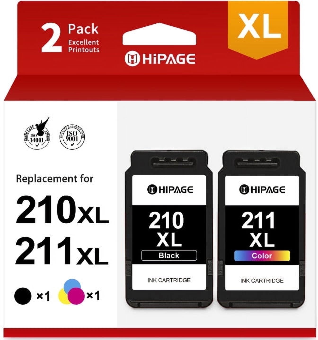 Canon 210XL 211XL Ink Cartridge Combo Pack for Pixma Printers - 2-Pack ...