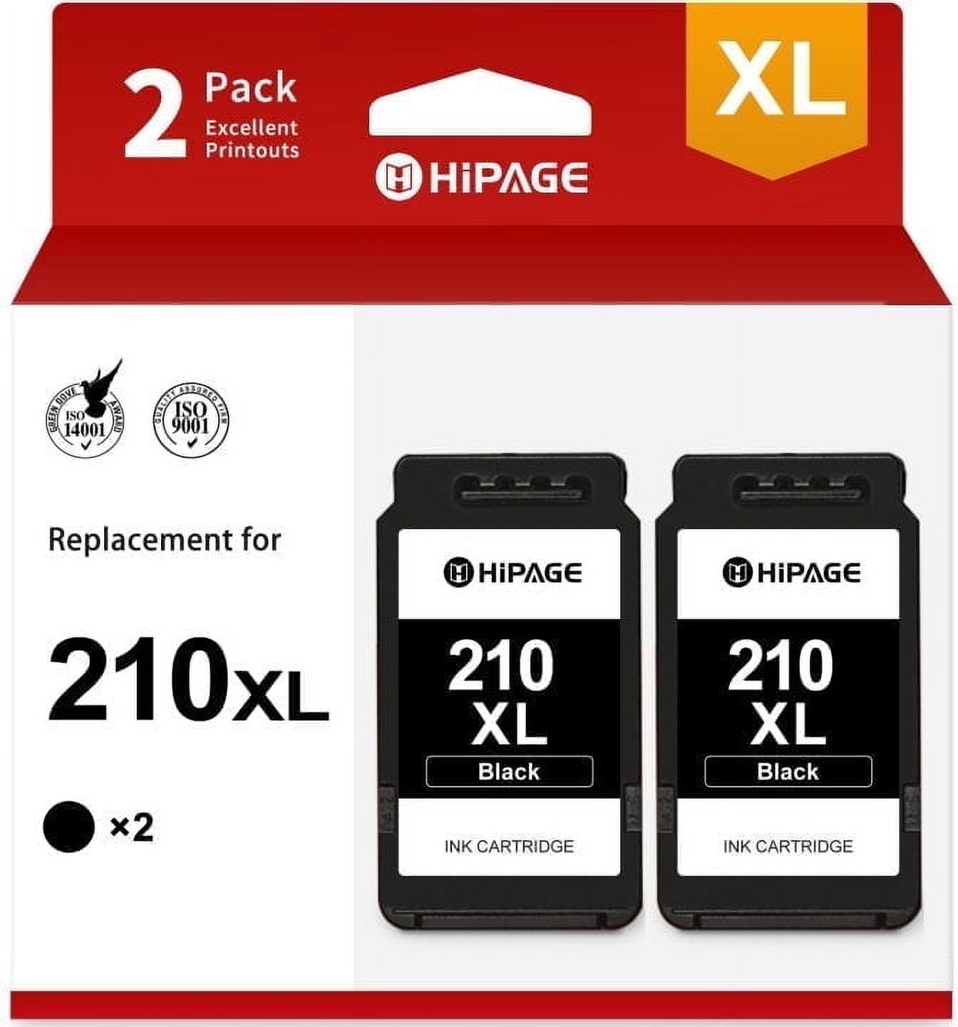 210XL Ink Cartridge for Canon 210XL Black Ink for Canon 210 Ink (Black ...