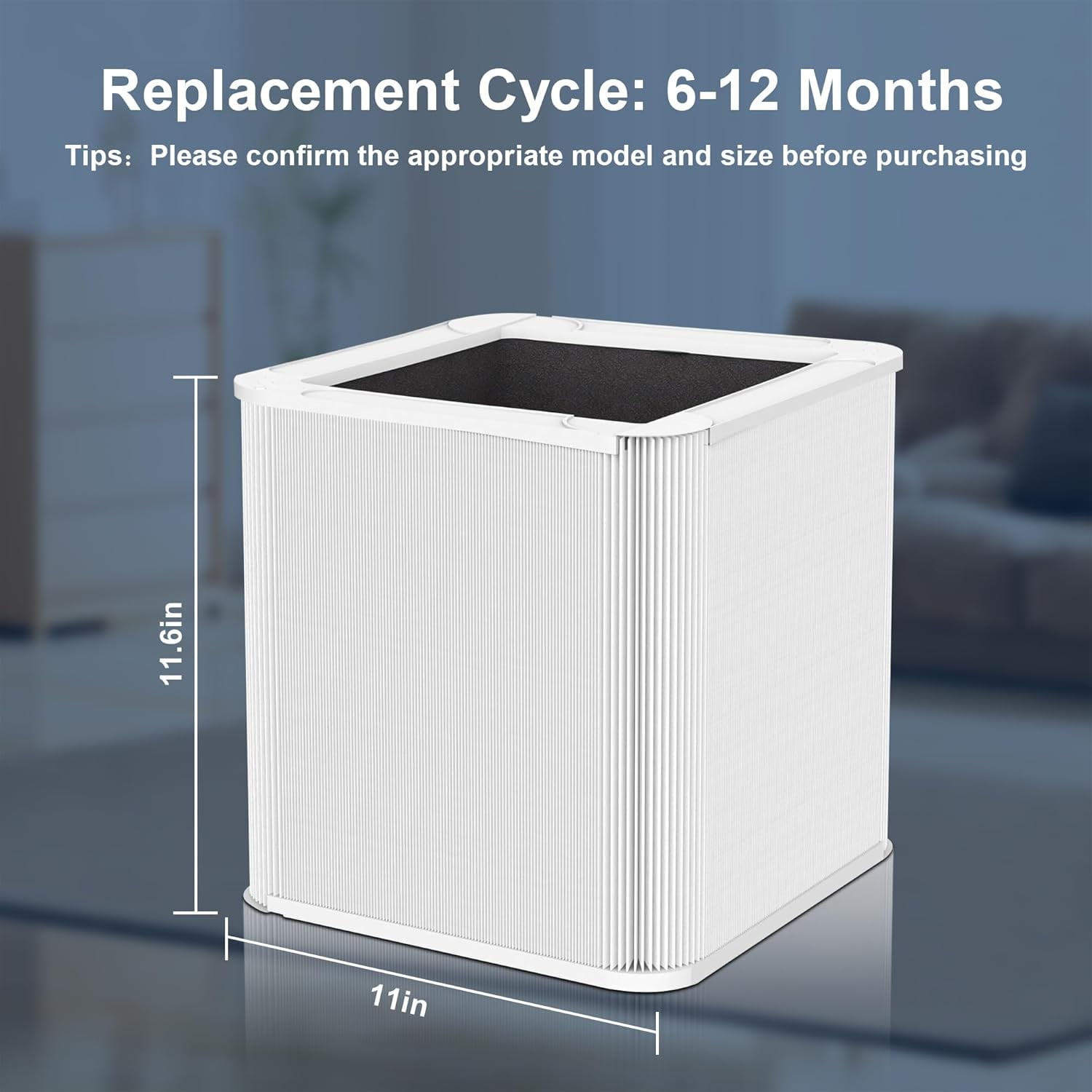 211+ Auto Replacement Filter Compatible with Blueair Blue Pure 211+ Air ...