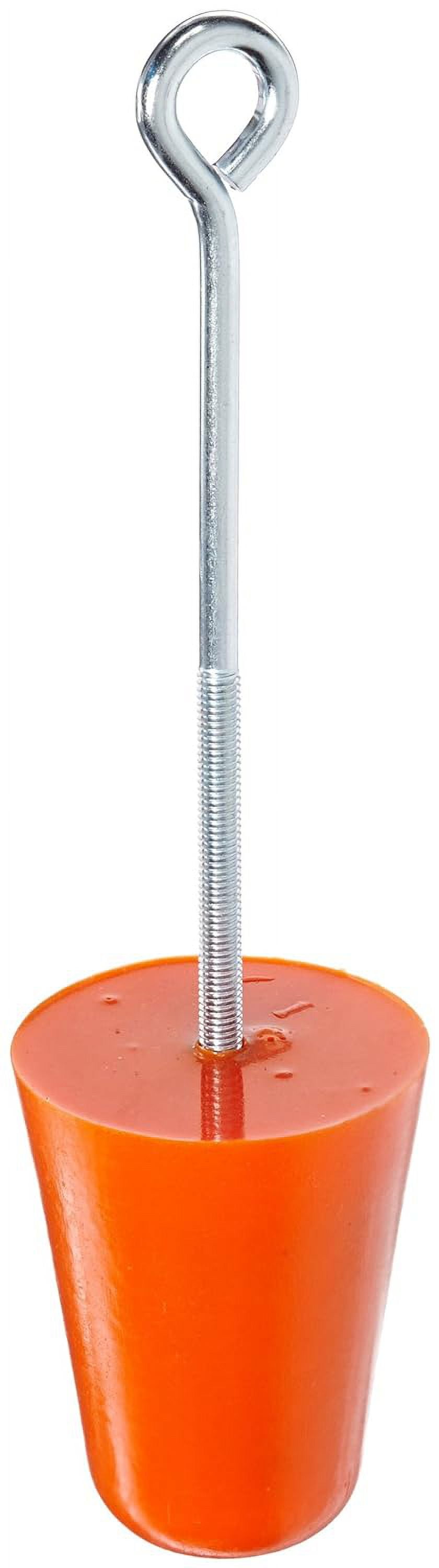 2114 Polyurethane Conical Ultra-Drain Plug, 3" Diameter, Orange ...