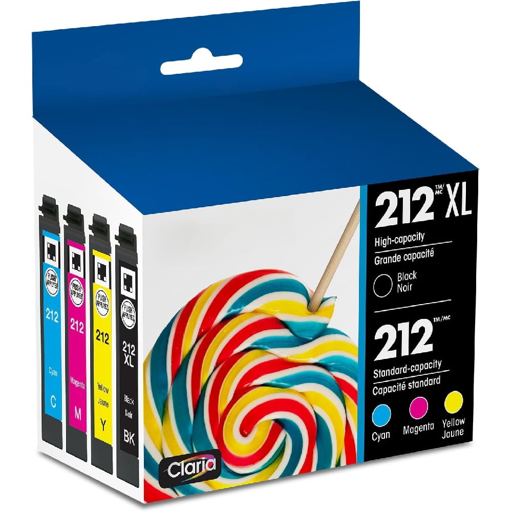 212 Claria Ink High Capacity Black & Standard Color Cartridge Combo ...