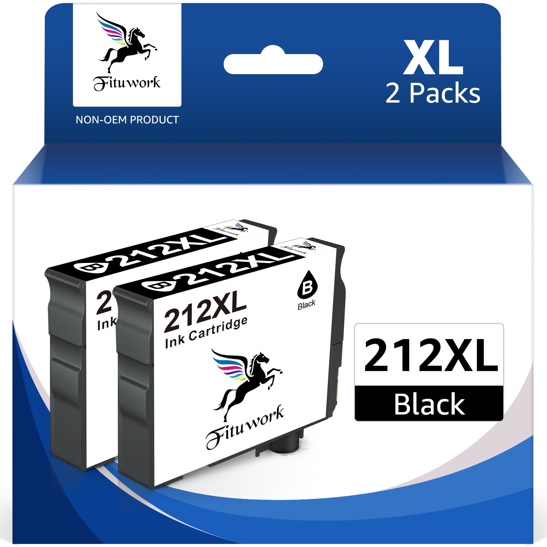 FITU WORK 212XL Black Ink Cartridges Replacement for Epson XP-4100 XP ...